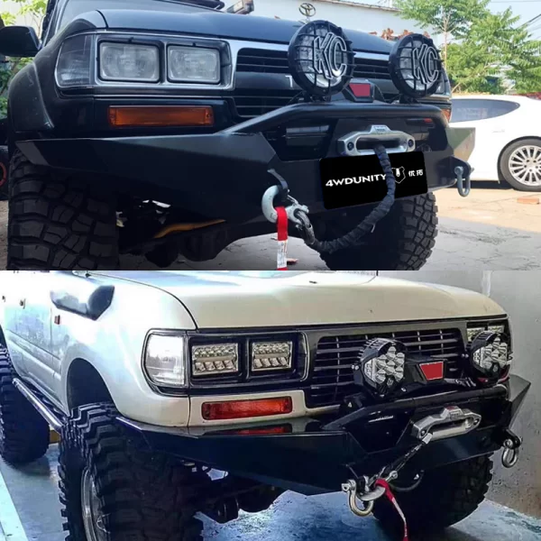 4X4 Car Steel Front Bumper For Toyota LC80 Bull Bar