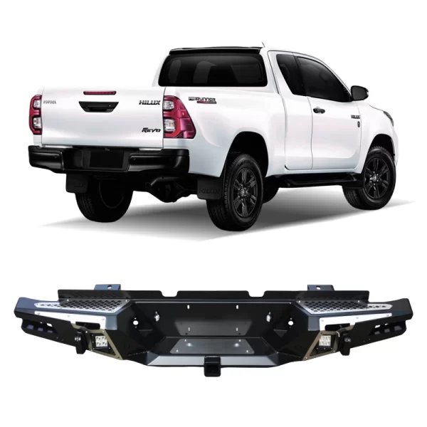 4X4 Car Steel Rear Bumper For Toyota Hilux Revo 2015+ Year